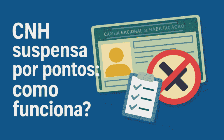 CNH suspensa por pontos em 2025: Como funciona?