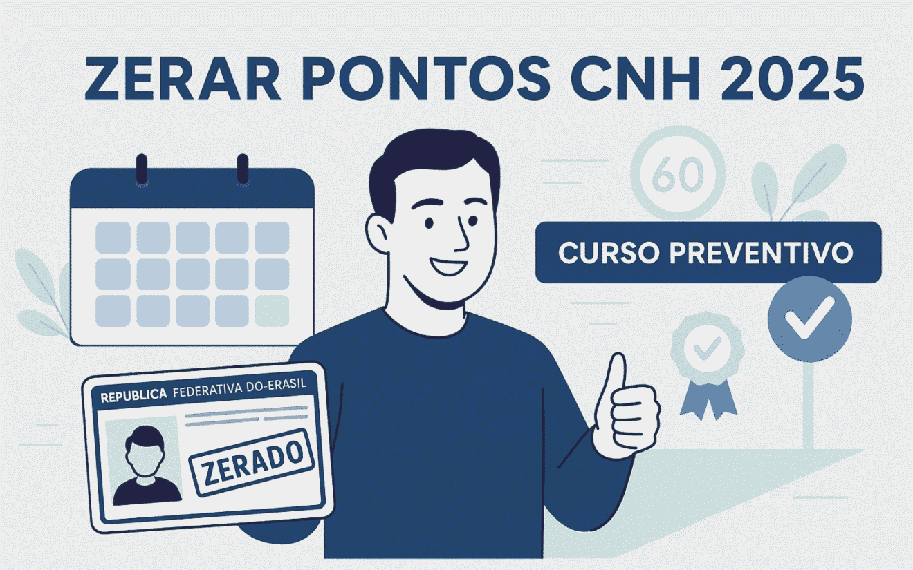 Zerar Pontos CNH 2025: entenda como limpar legalmente